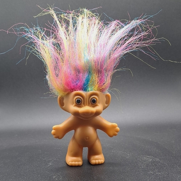 Russ | Toys | Vintage Russ Rainbow Hair Troll Doll | Poshmark